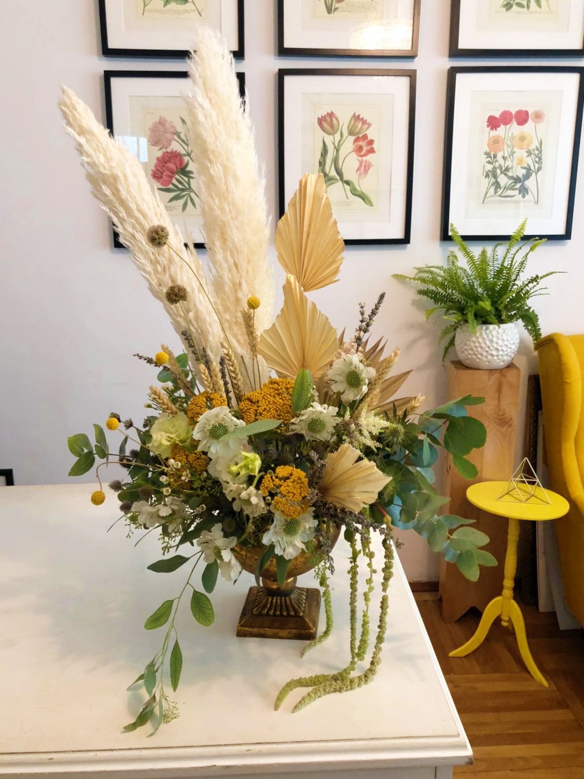 Aranjament floral cu pampas și flori uscate “Marie Antoinette” - enRose